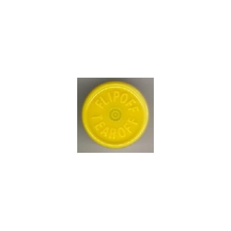 20mm Flip Off-Tear Off Vial Seals, Yellow, Bag of 1000