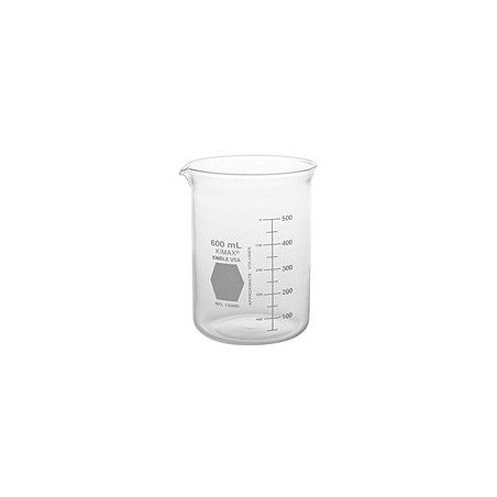 600mL Griffin Beaker, 600mL, 14000-600, Pk 12, Kimax