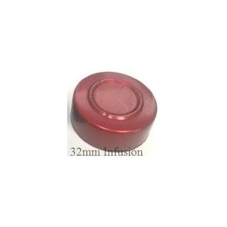 Red 32mm Infusion Vial Center Tear Seals