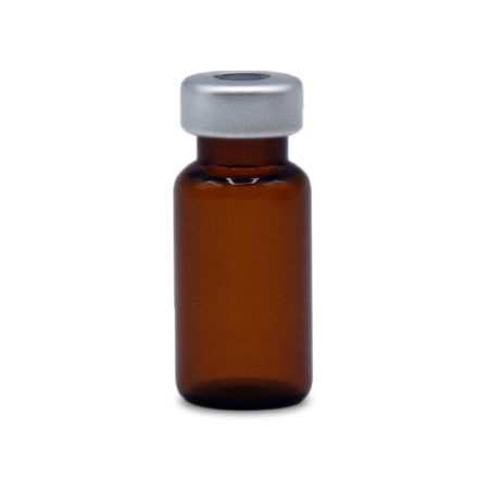 2mL Amber Sterile Serum Vials Silver Seals