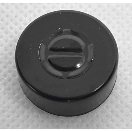 Black 20mm Center Tear Vial Seals, Aluminum,pack of 100
