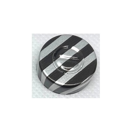 Black Stripe 20mm Center Tear Vial Seals, Aluminum,Pack of 100
