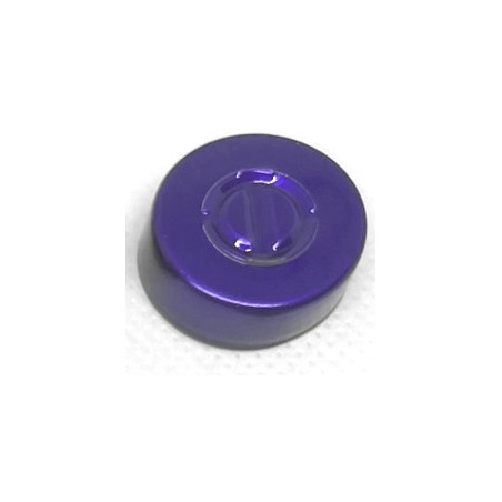 Purple 20mm Center Tear Vial Seals, Aluminum,Bag of 1000
