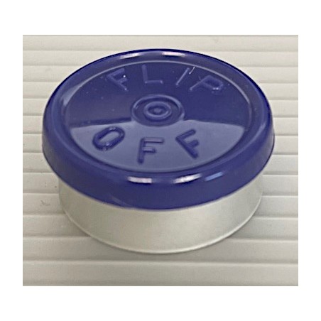 Dark Navy Blue 20mm Flip Off vial seals by West Pharma